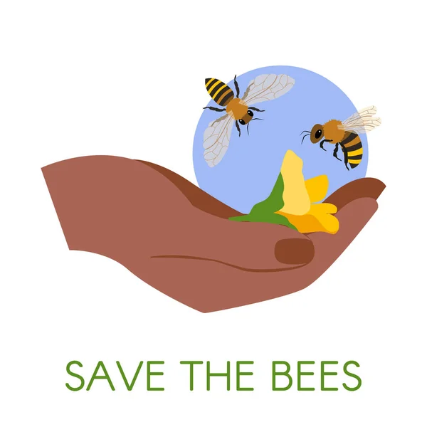 Save the bees Vector Art Stock Images | Depositphotos
