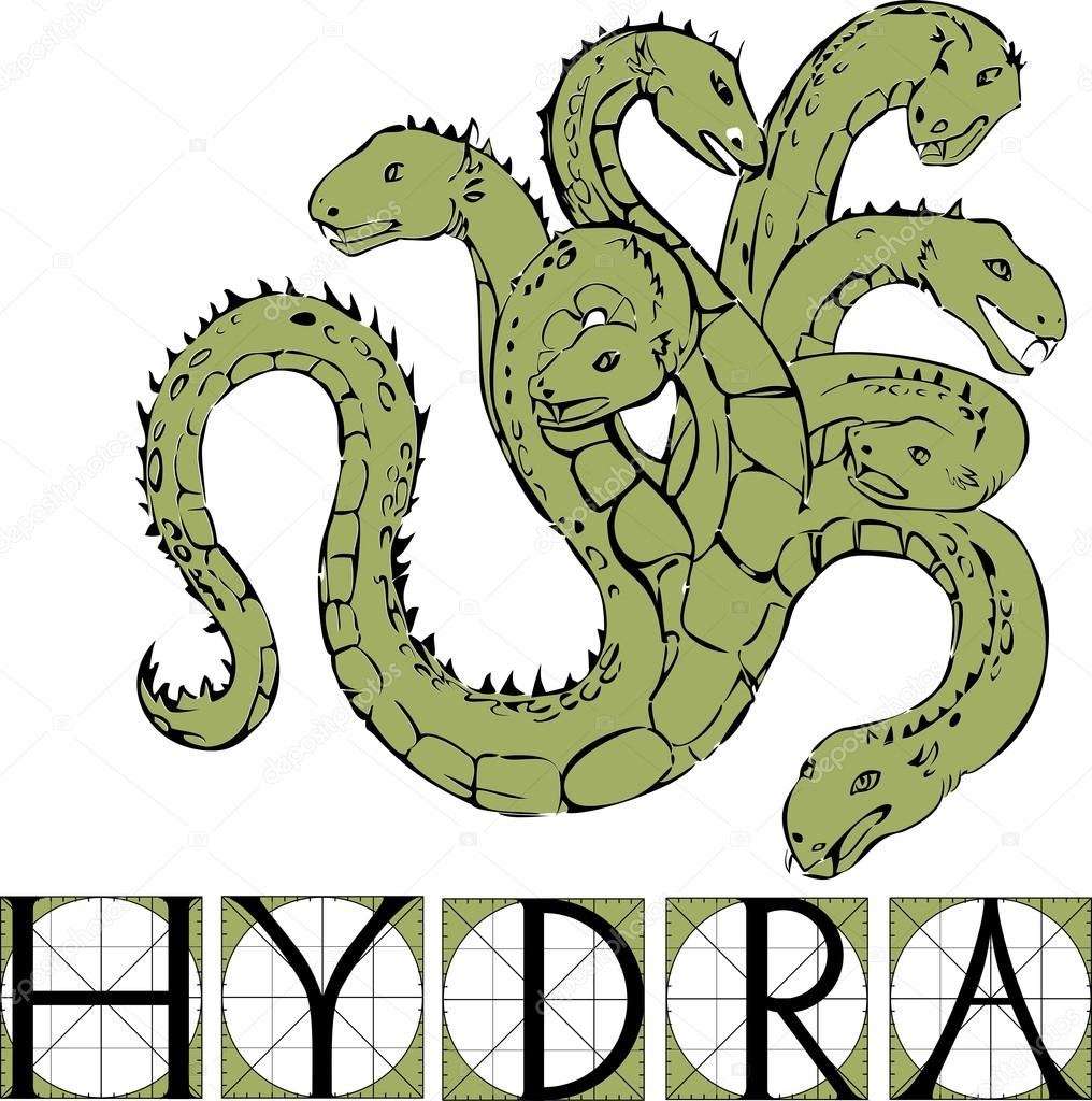 Hydra criatura mitológica vector, gráfico vectorial © mariaflaya imagen ... Hydra criatura mitológica vector, gráfico vectorial © mariaflaya imagen ...