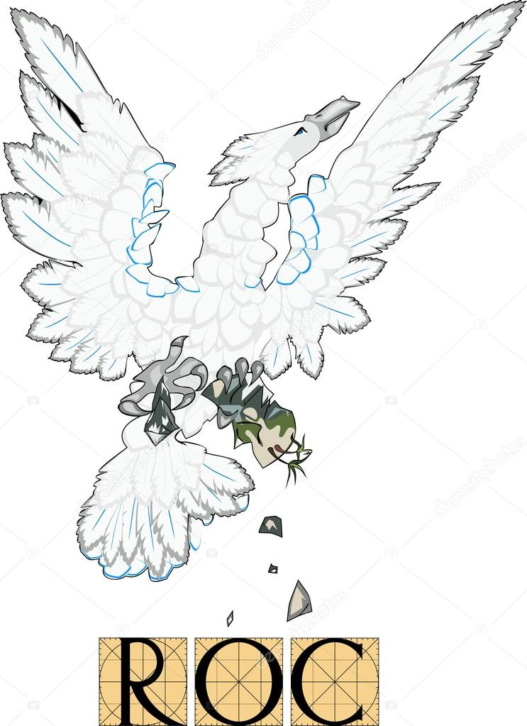 Ave mitologica roc | Ave Roc con título — Vector de stock © mariaflaya ...