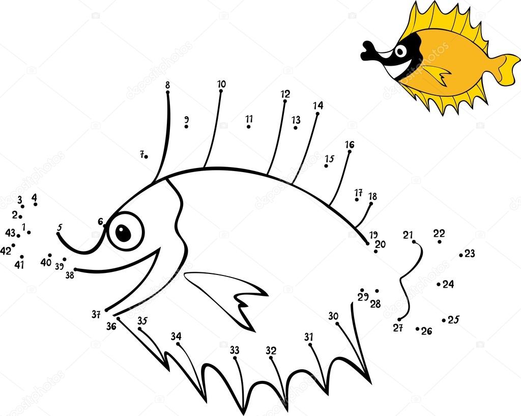 Connect the dots and color Stock Vector by ©mariaflaya #93695162