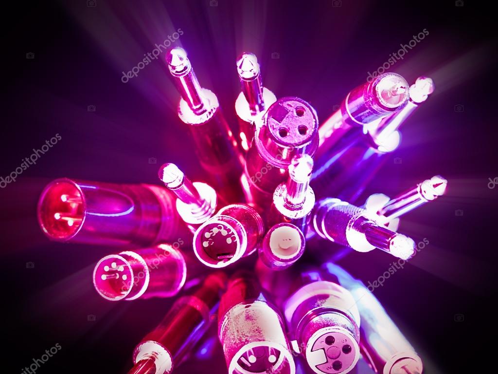 Glowing audio cables Stock Photo by ©vkoletic 52108053