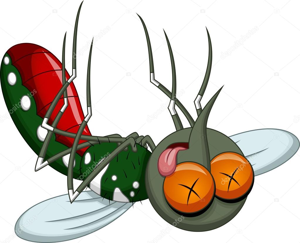 dibujos animados de mosquito — Archivo Imágenes Vectoriales © irwanjos2 ...
