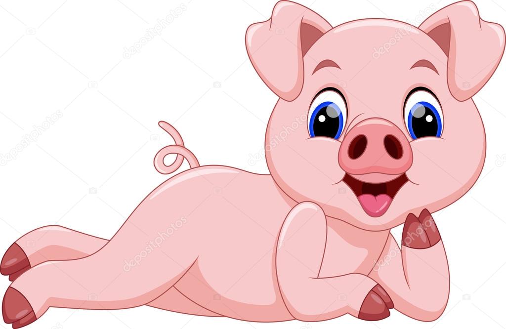 Cute Animated Pig