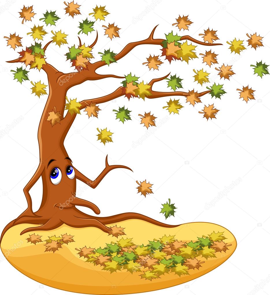 Autumn tree cartoon Stock Vector Image by ©irwanjos2 #68520513