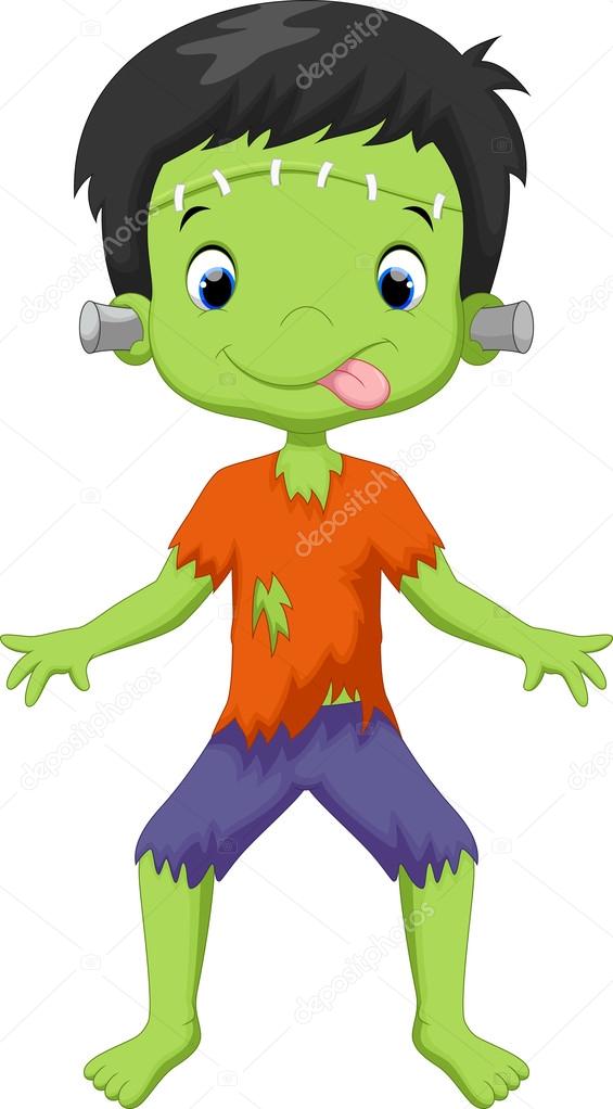 Little boy dressed up as Frankenstein Stock Vector Image by ©irwanjos2 ...