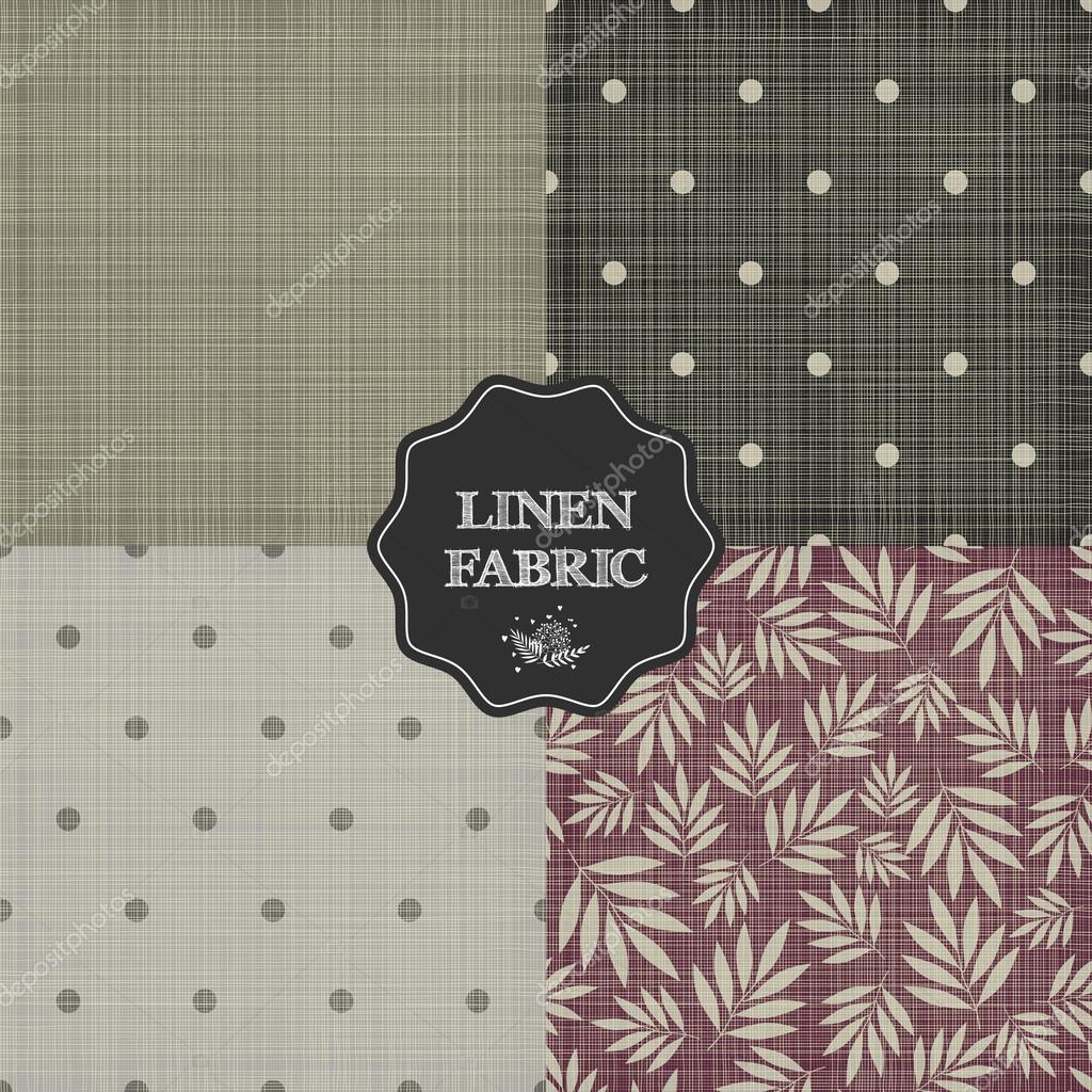 Set of for linen fabric ⬇ Vector Image by © Lindarks | Vector Stock ...