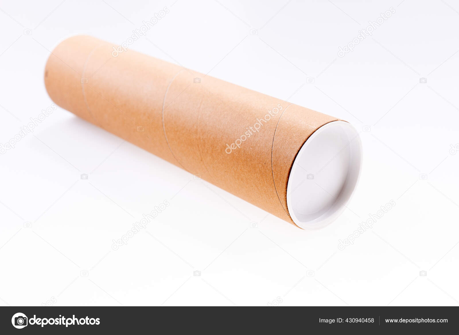 Package Roll Made Cardboard Isolated White — Stock Photo © kelifamily ...