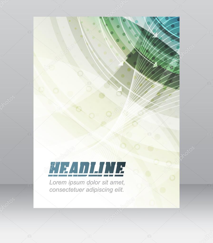 Business flyer template, brochure, cover design, folder or corporate ...