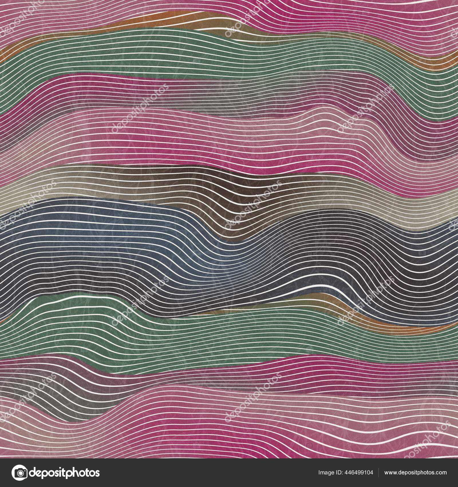 Seamless natural landscape hill pattern for print Stock Photo by ...