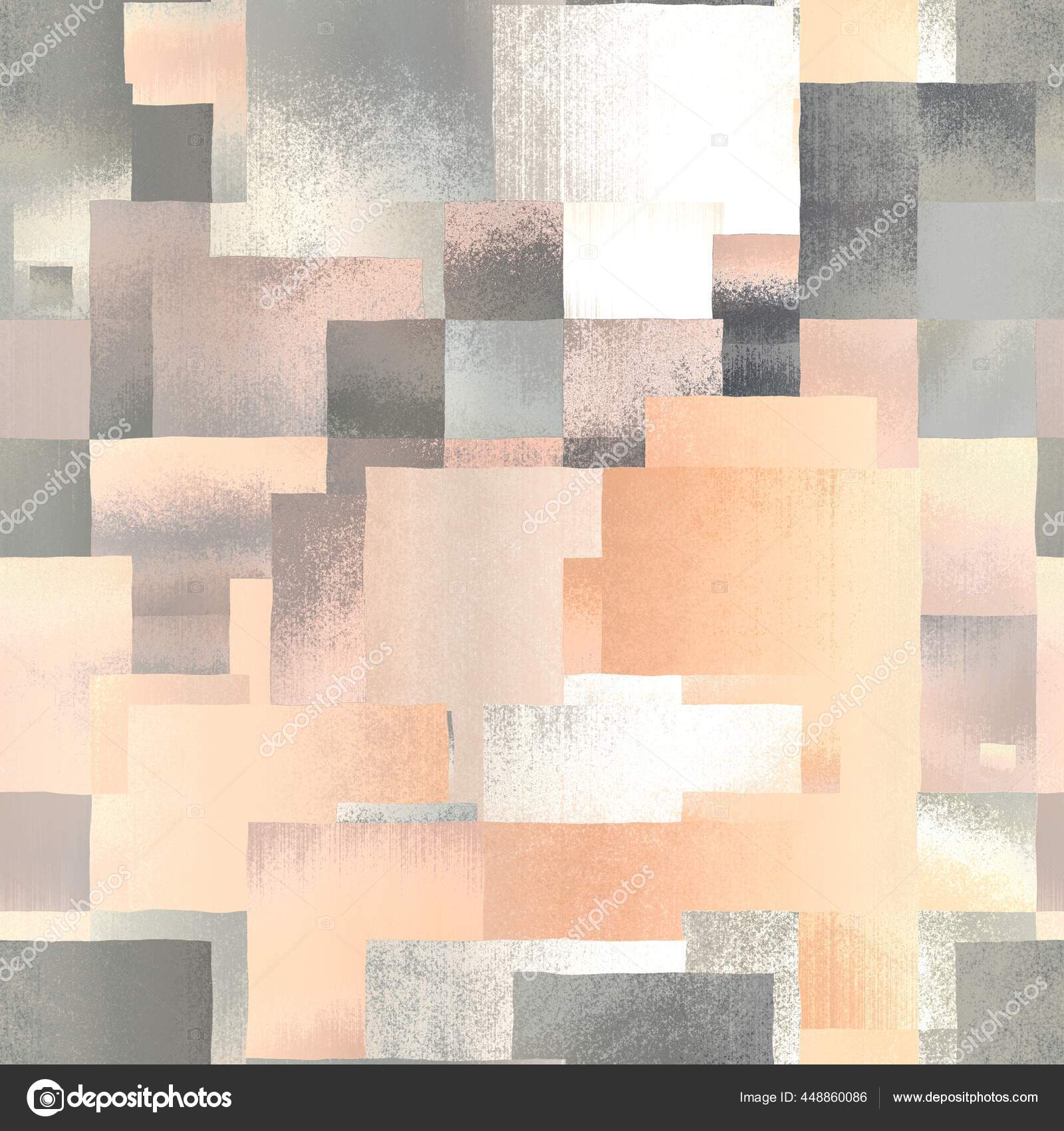 Seamless rectangle geo tile mosaic pattern swatch Stock Photo by ...