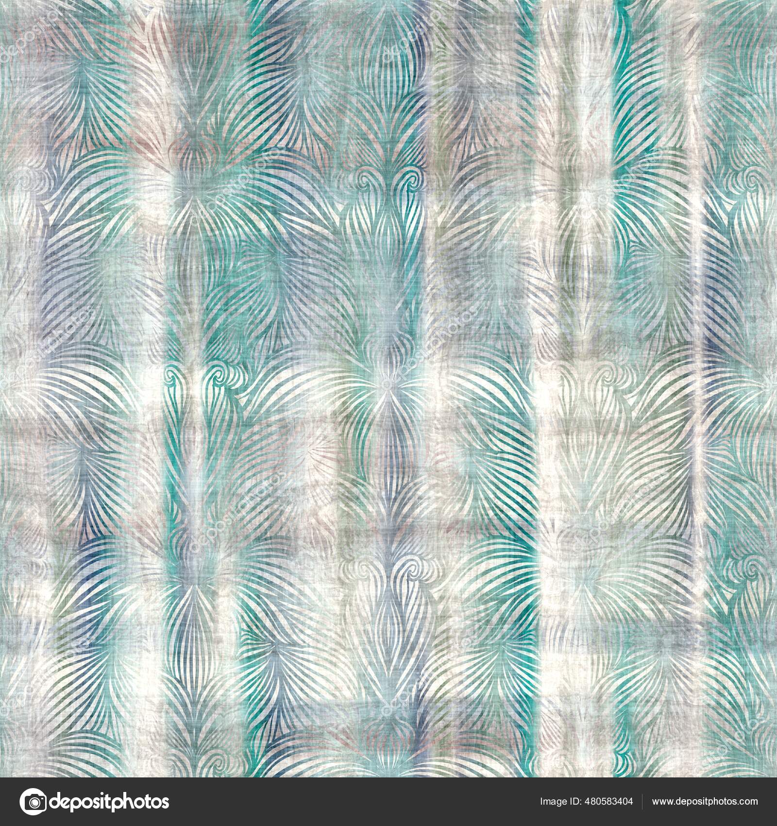 Seamless pastel batik pattern swatch for print with abstract hand drawn ...