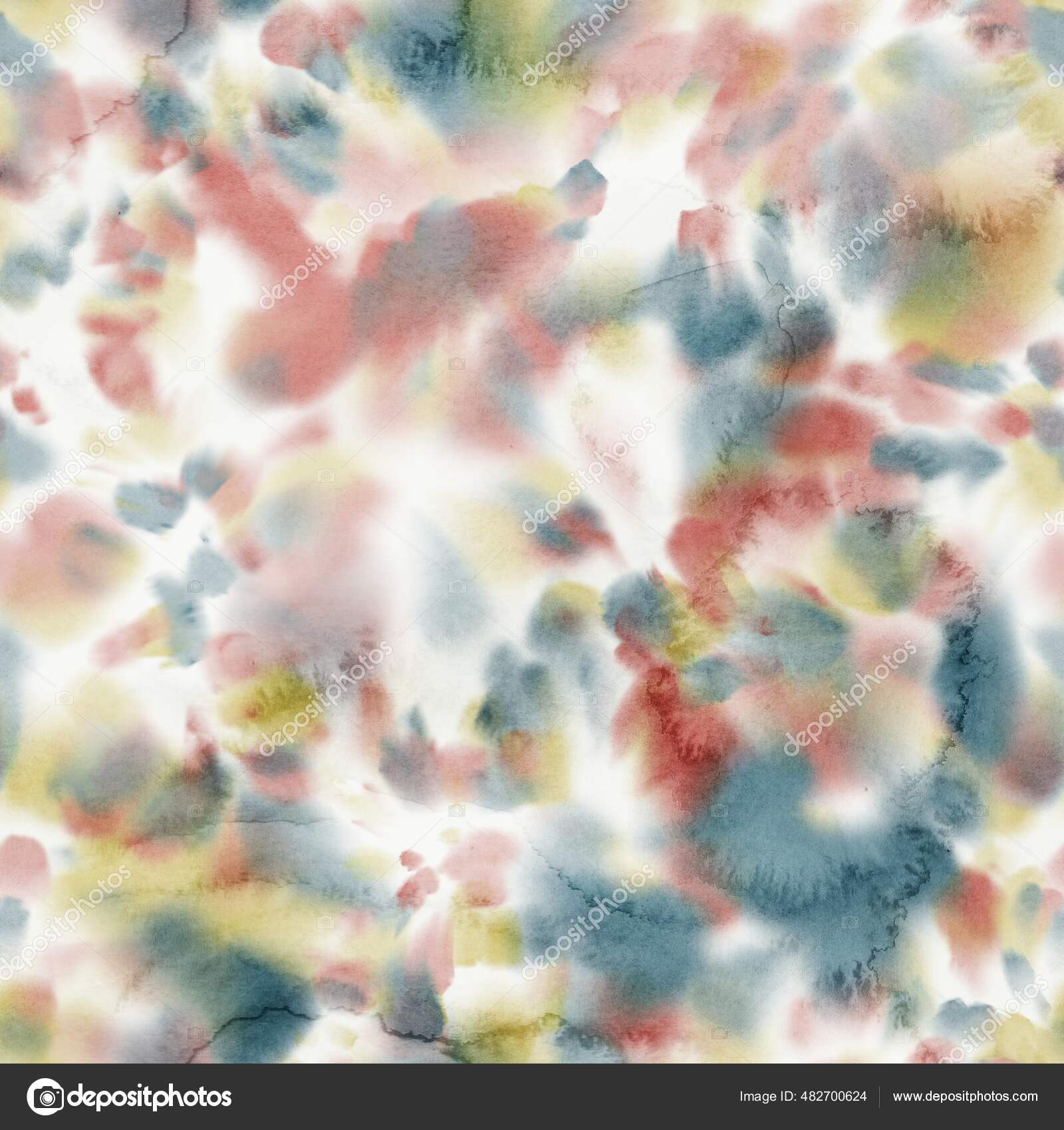 Seamless pastel swirl splat tie dye watercolor pattern swatch. Stock ...