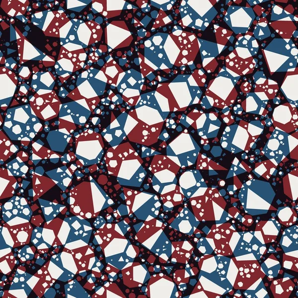 Seamless geo pattern in red blue black white Stock Photo by ...