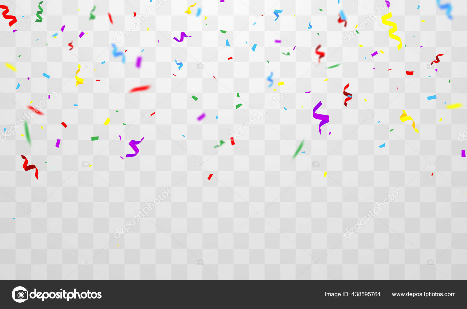 Confetti Colorful Ribbons Celebration Background Template Stock Vector ... Confetti Colorful Ribbons Celebration Background Template Stock Vector ...