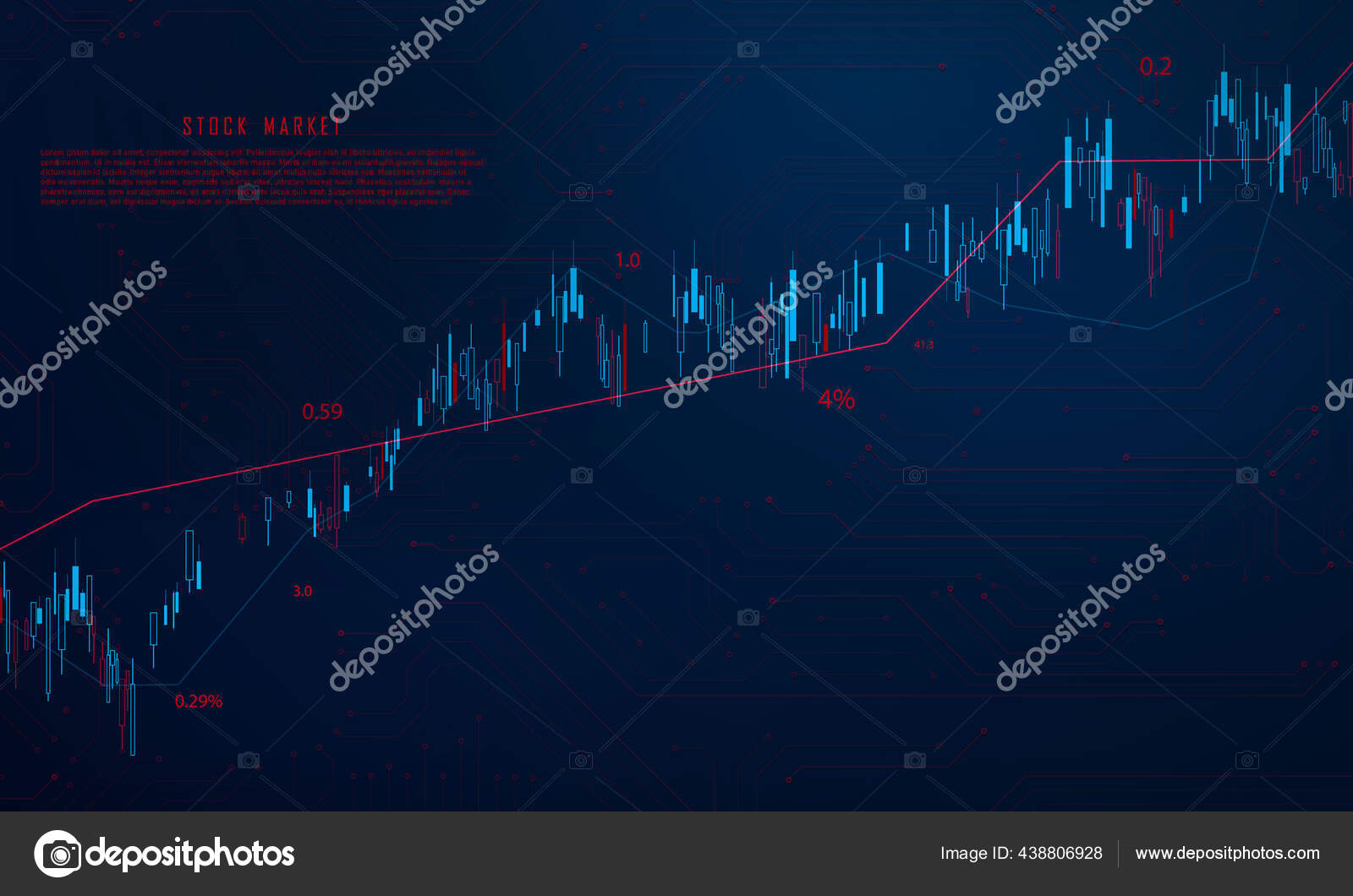 Stock Market Economic Graph Diagrams Business Financial Concepts ...