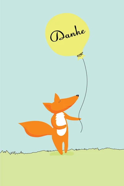 Fox thanks ball Stock Vector Image by ©yasnogoraN #109991482