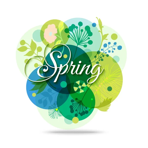 Colorful Abstract Flower Background. Spring Floral Transparent ...
