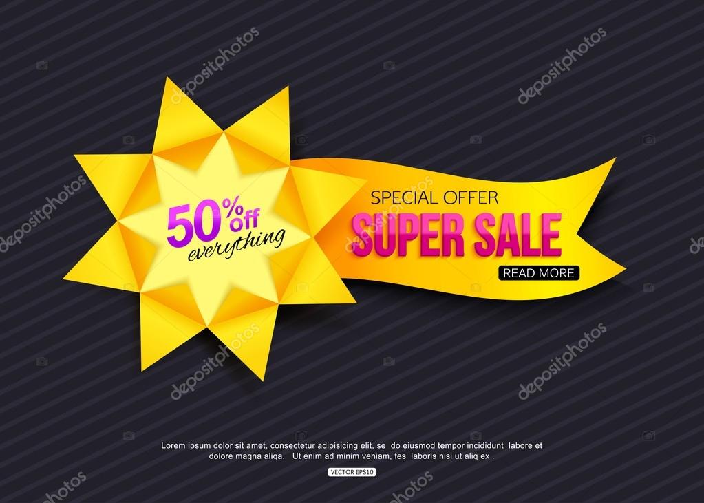 Paper Banner. Paper Sale Banner. Paper banner template. Paper banner ...