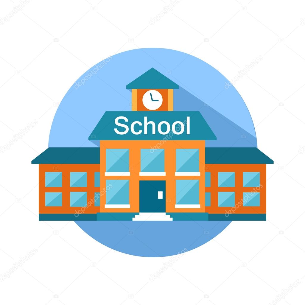 Edifício escolar isolado vetor(es) de stock de ©VectorGift 69092855