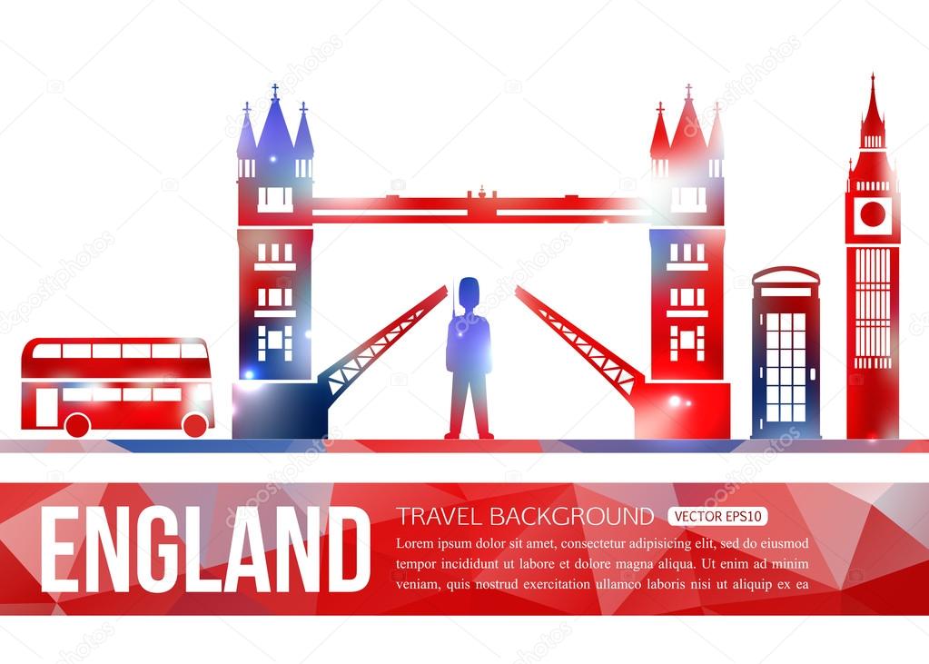 England travel background Stock Vector by ©VectorGift 69093789