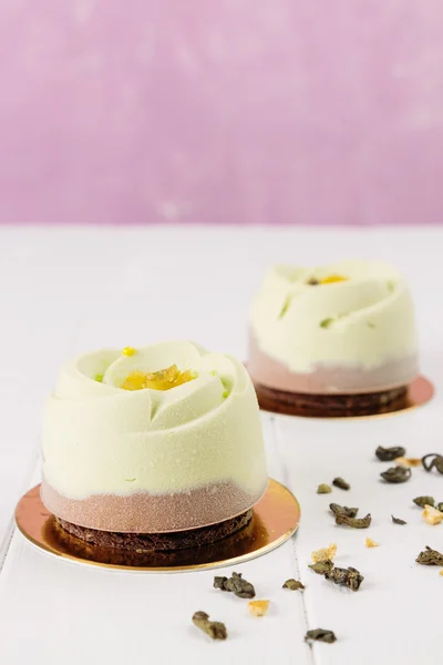 French mousse entremet with chocolate velour Stock Photo by ©TorriPhoto ...