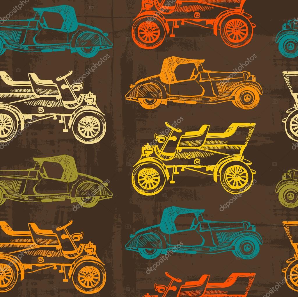 Vintage car seamless pattern Stock Vector Image by ©Lara_Cold_2013 ...