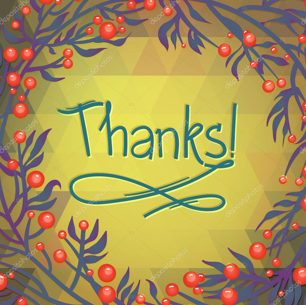 "Thank you" card background Stock Vector by ©Lara_Cold_2013 58285181