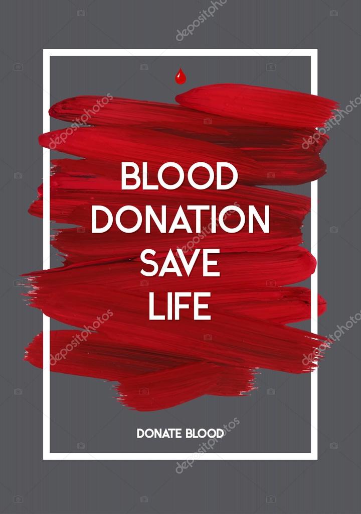 Blood Donor motivation donor poster. Stock Vector Image by ©Lara_Cold ...