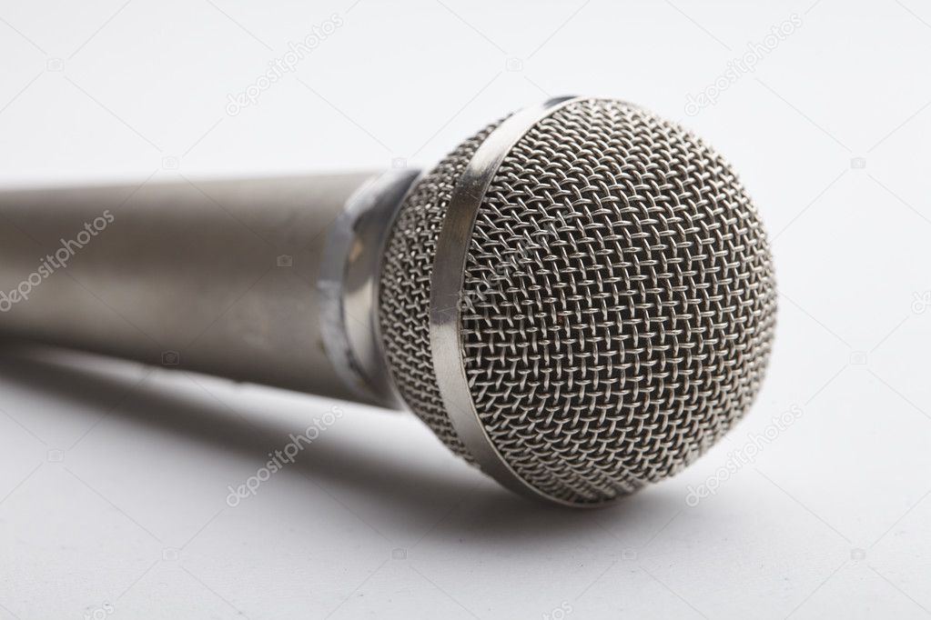 Wireless microphone on white Stock Photo by ©nikolodion 116810706