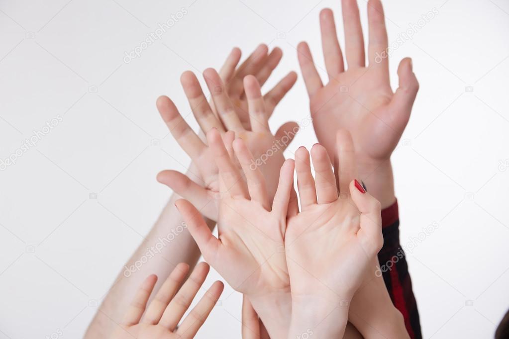 Hands Reaching Up