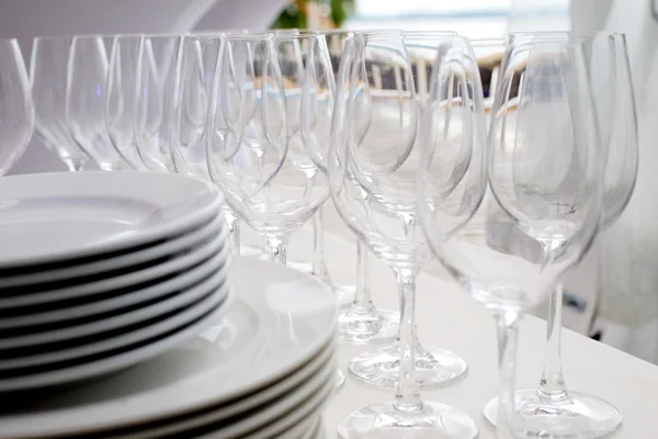 Empty dishes at buffet — Stock Photo © nikolodion #85394266