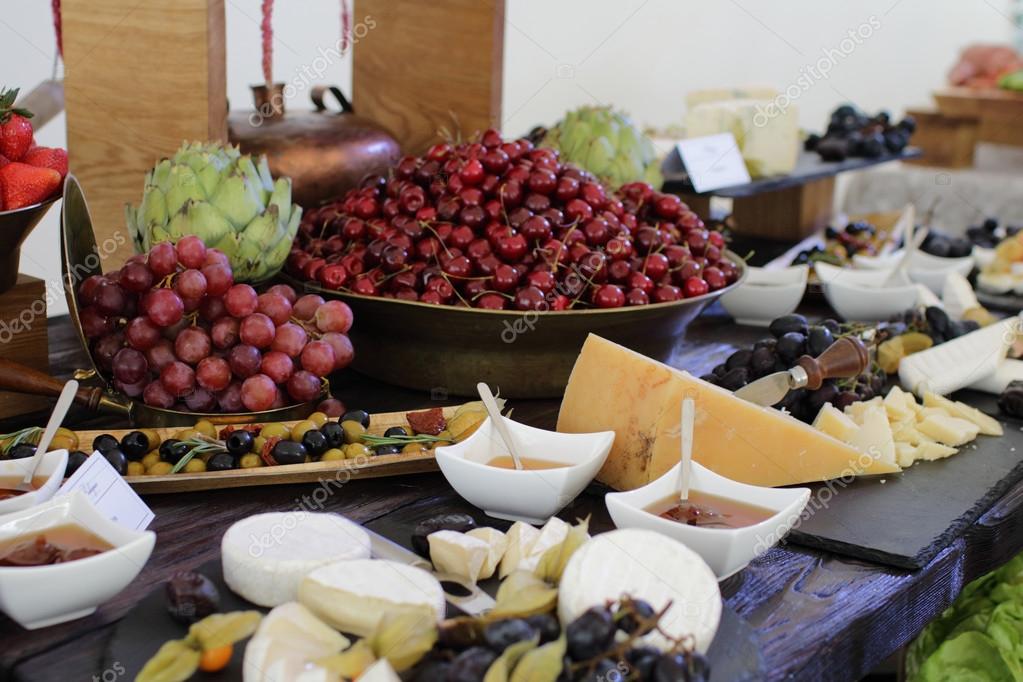 Preparation of dishes for buffet Stock Photo by ©nikolodion 85392420