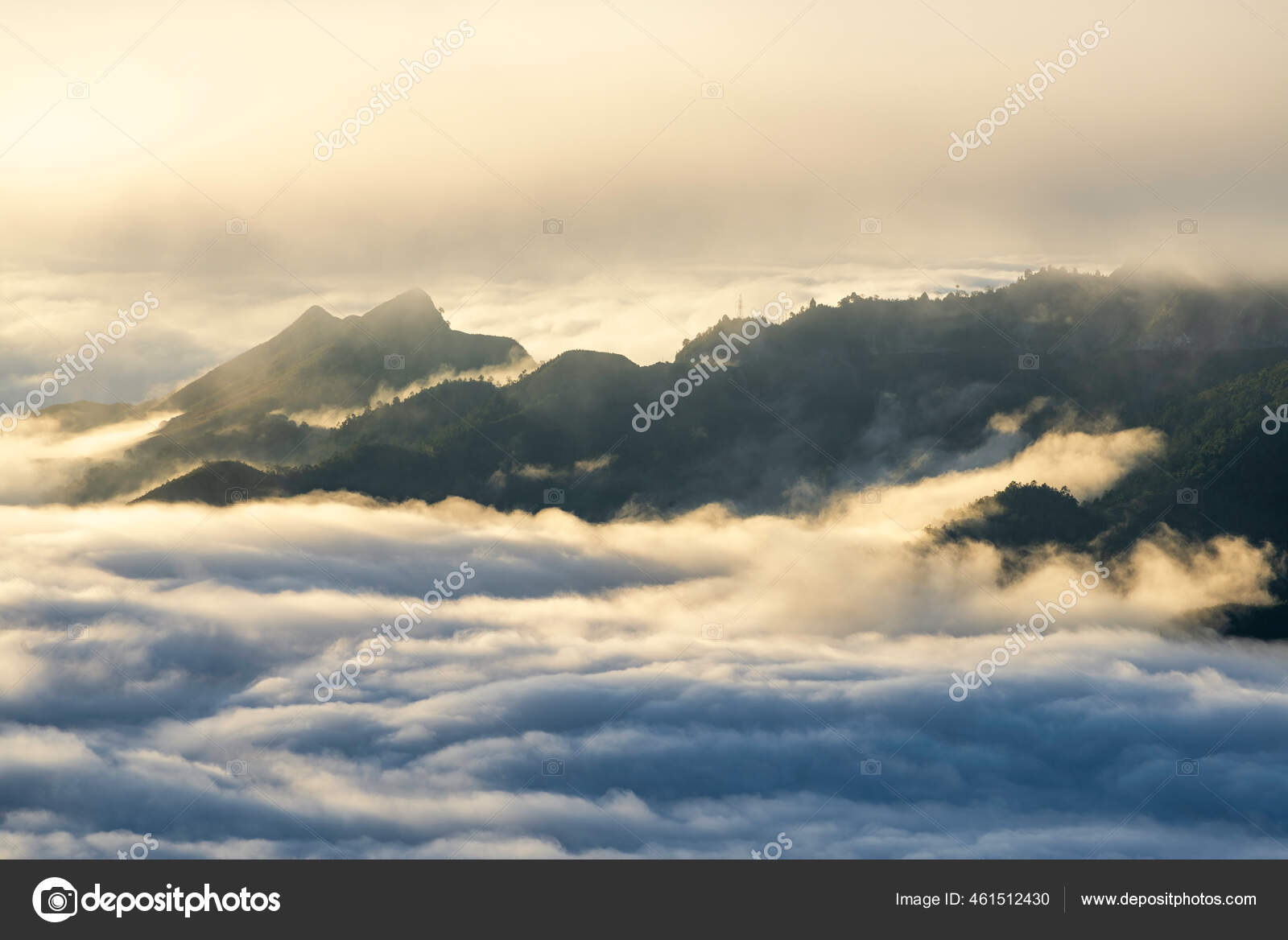 Xua Famous Mountain Range Northern Vietnam All Year Mountain Rises ...