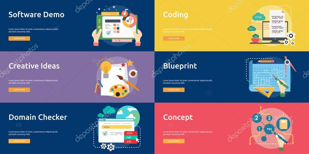 Creative Process Conceptual Design Stock Illustration by ©Graphiqa ...