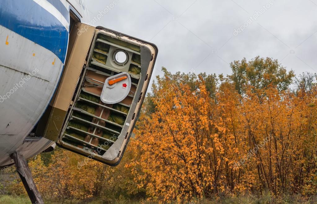 Emergency exit airoplane, Aircraft — Stock Photo © saoirse2010 #88376218