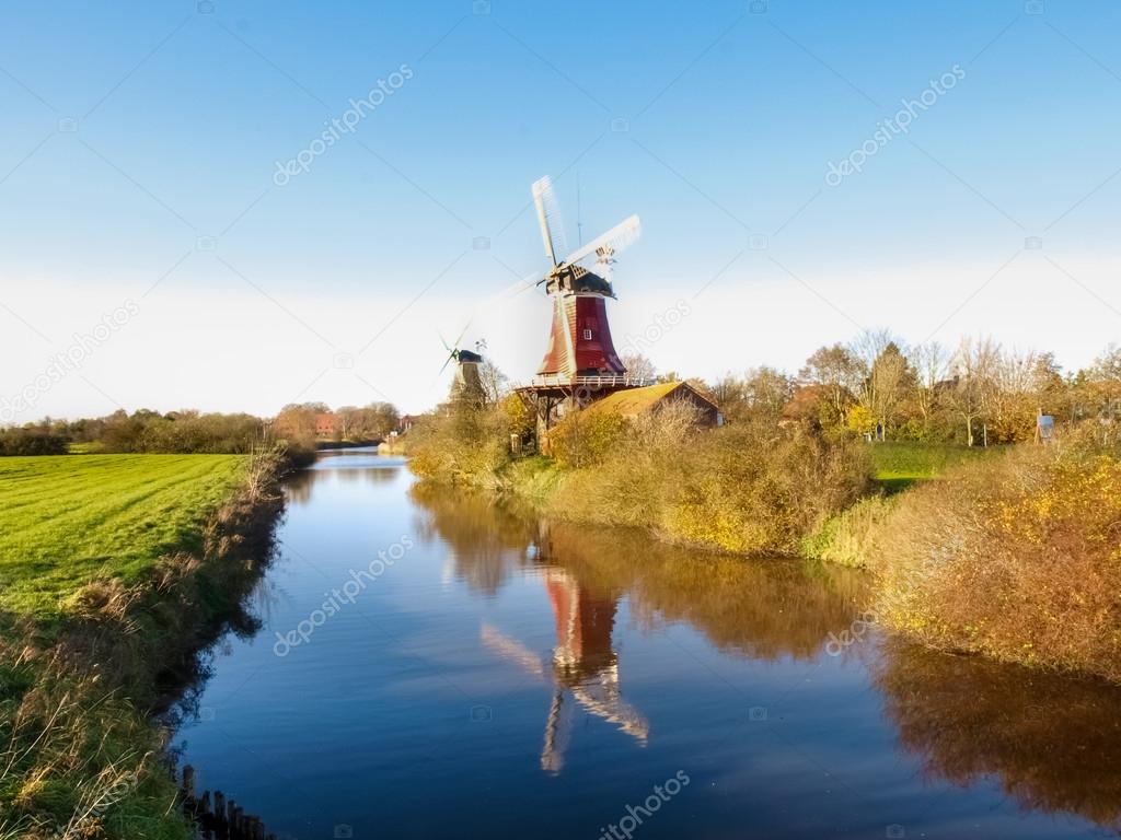 Greetsiel, traditional Dutch Windmill Stock Photo by ©Mor65 86828778