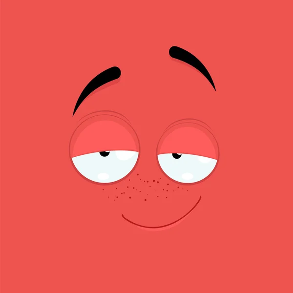 Cartoon face with a smug expression Stock Vector Image by ©aklionka ...