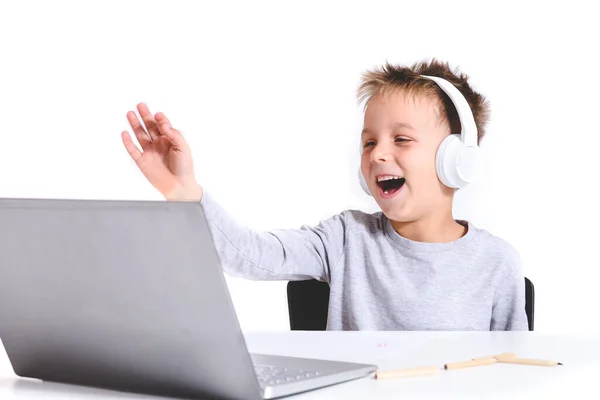 Excited Kid Computer