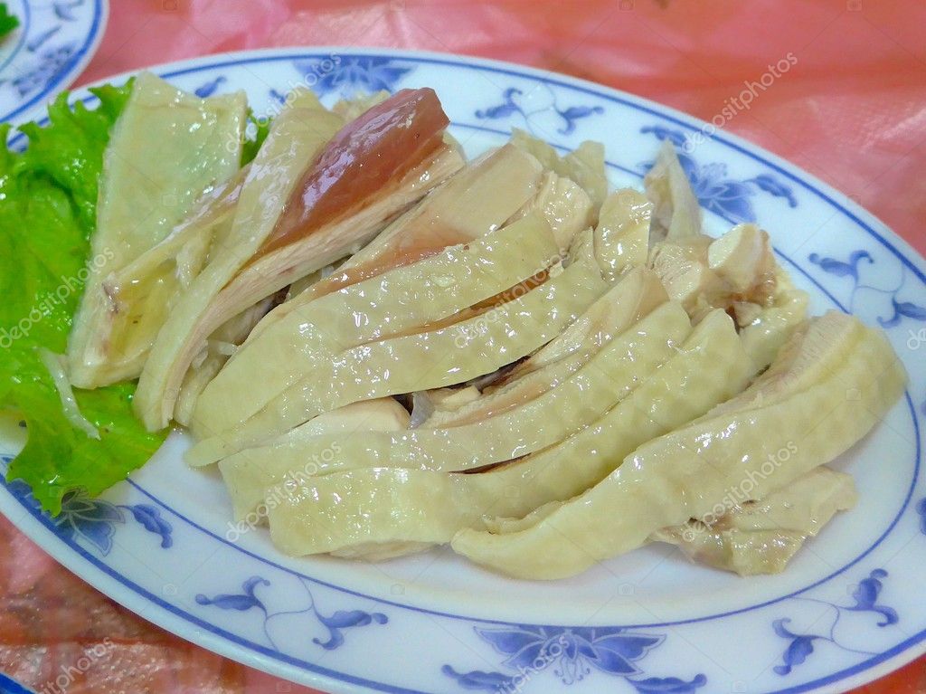 The boiled salty chicken closeup in Taiwan — Stock Photo © david734244 ...