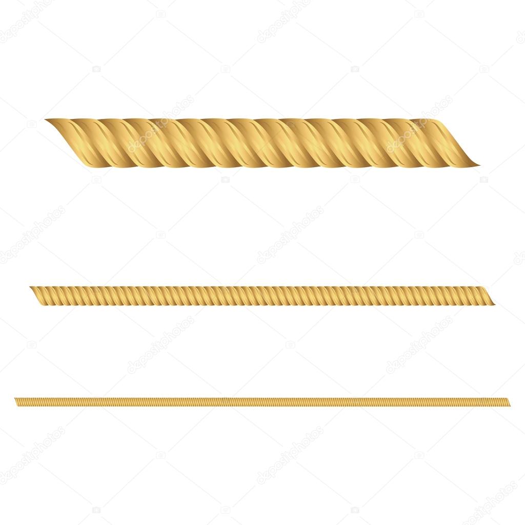 Vector illustration of gold ropes — Stock Vector © GrafinyaG #94275800