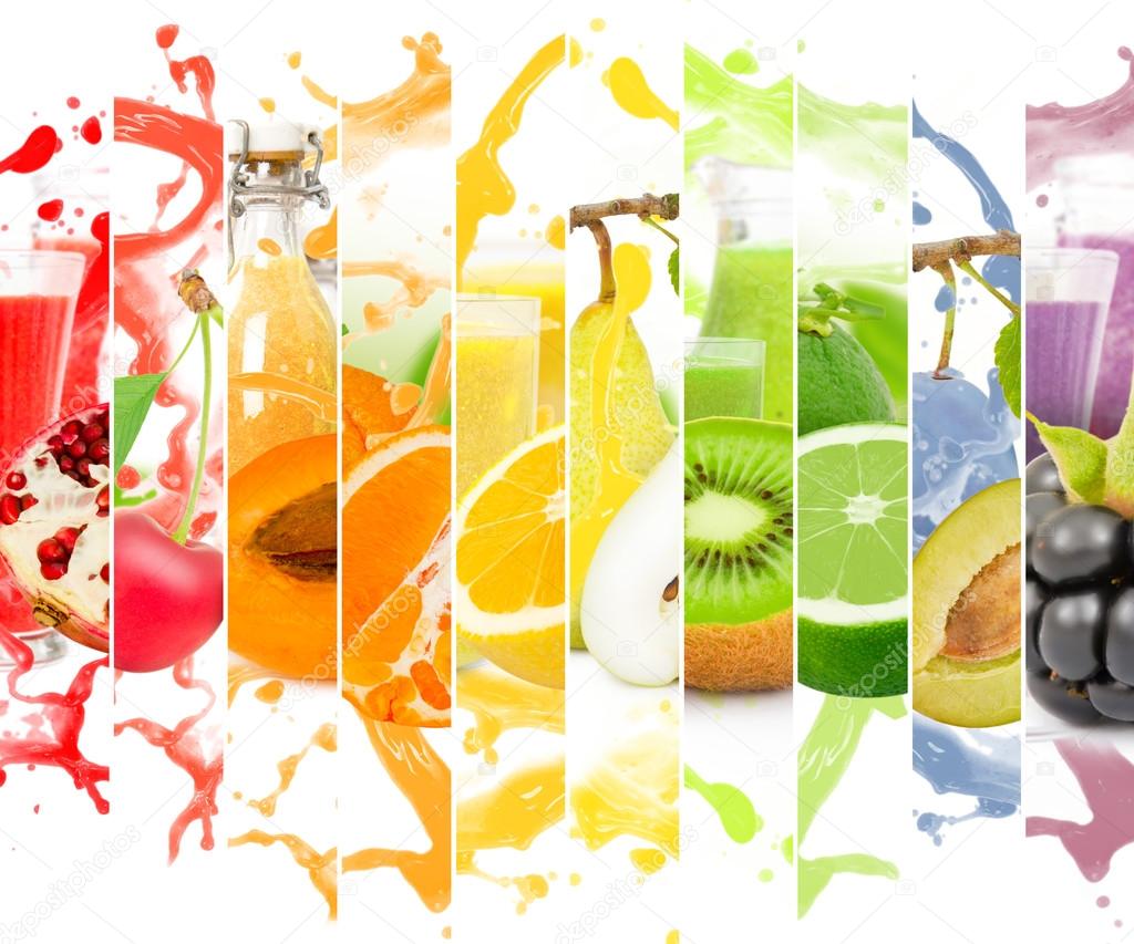 Colorful fruit splash Stock Photo by ©lindavostrovska 108413402