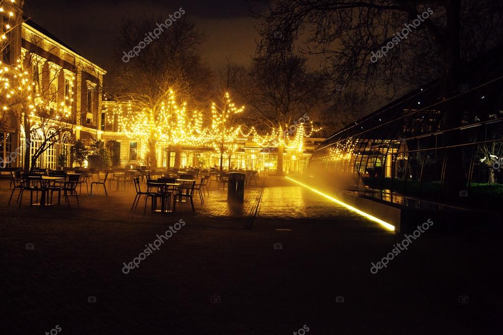 Empty night restaurant — Stock Photo © iordani #110686804
