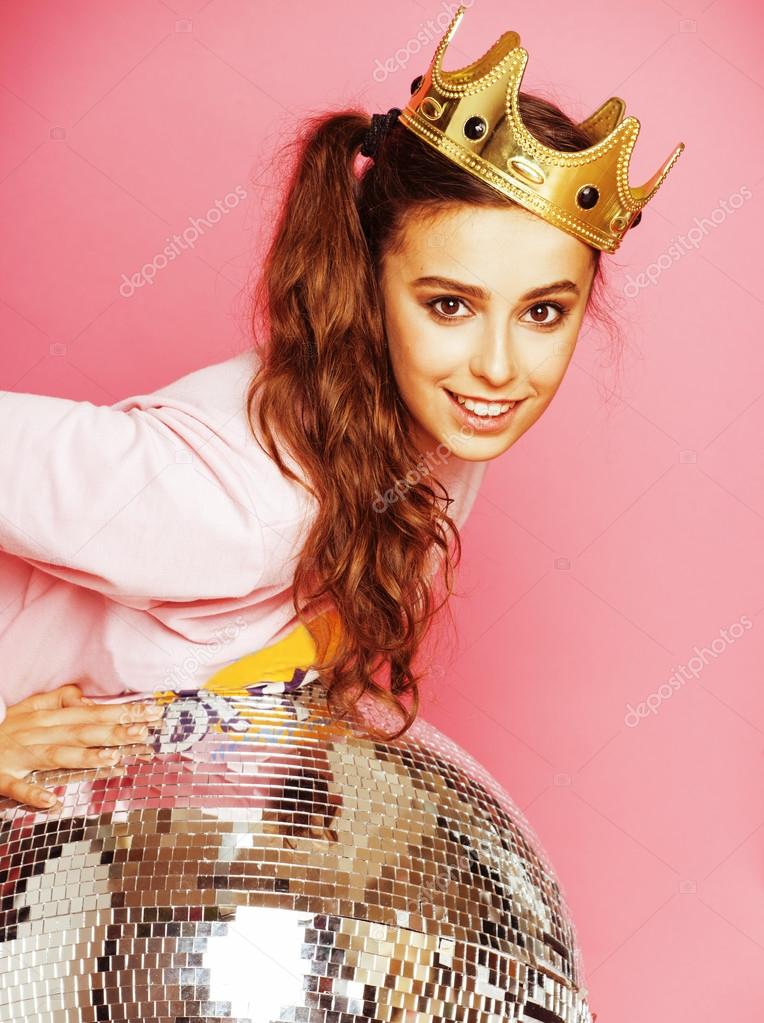 Young cute disco girl Stock Photo by ©iordani 110811836