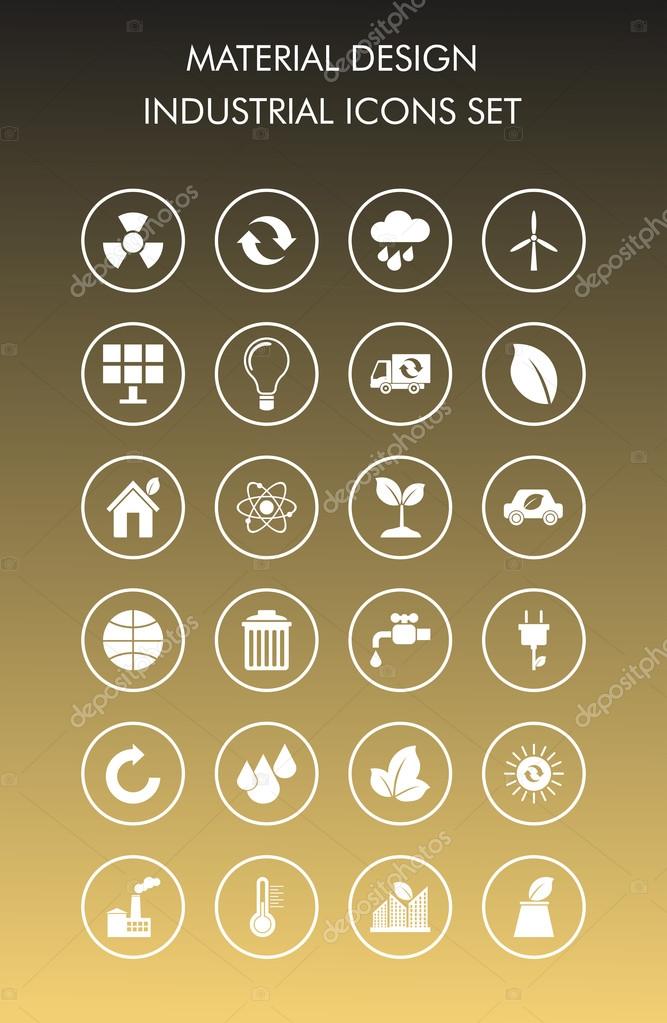 Ecology flat material design concept with ecology Stock Vector Image by ...