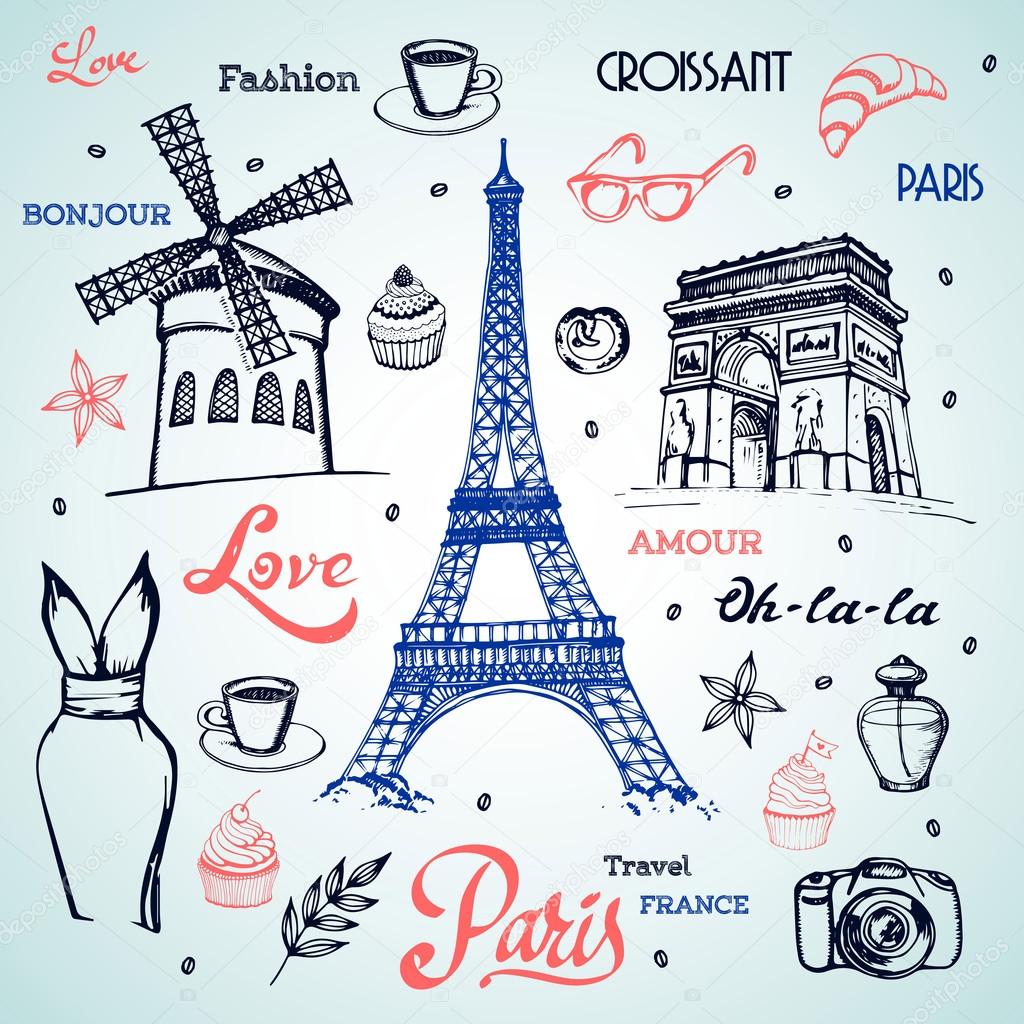Paris - a city of love and romanticism Stock Vector Image by ©lub ...