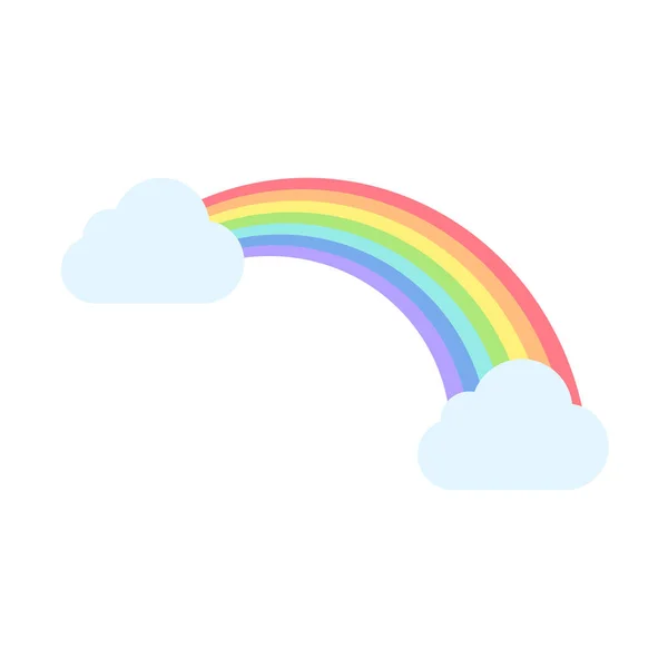 Hand Drawn Pastel Color Rainbow Bridge Vector Decoration Work Children ...