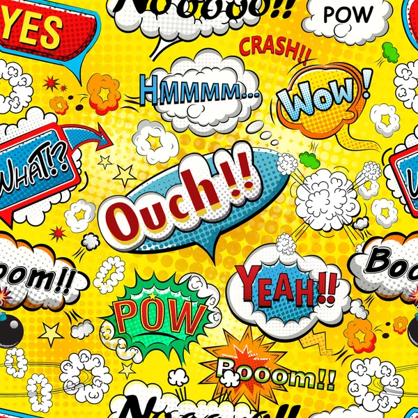 Comic speech bubbles seamless pattern vector Stock Vector Image by ©Yayasya #74277257