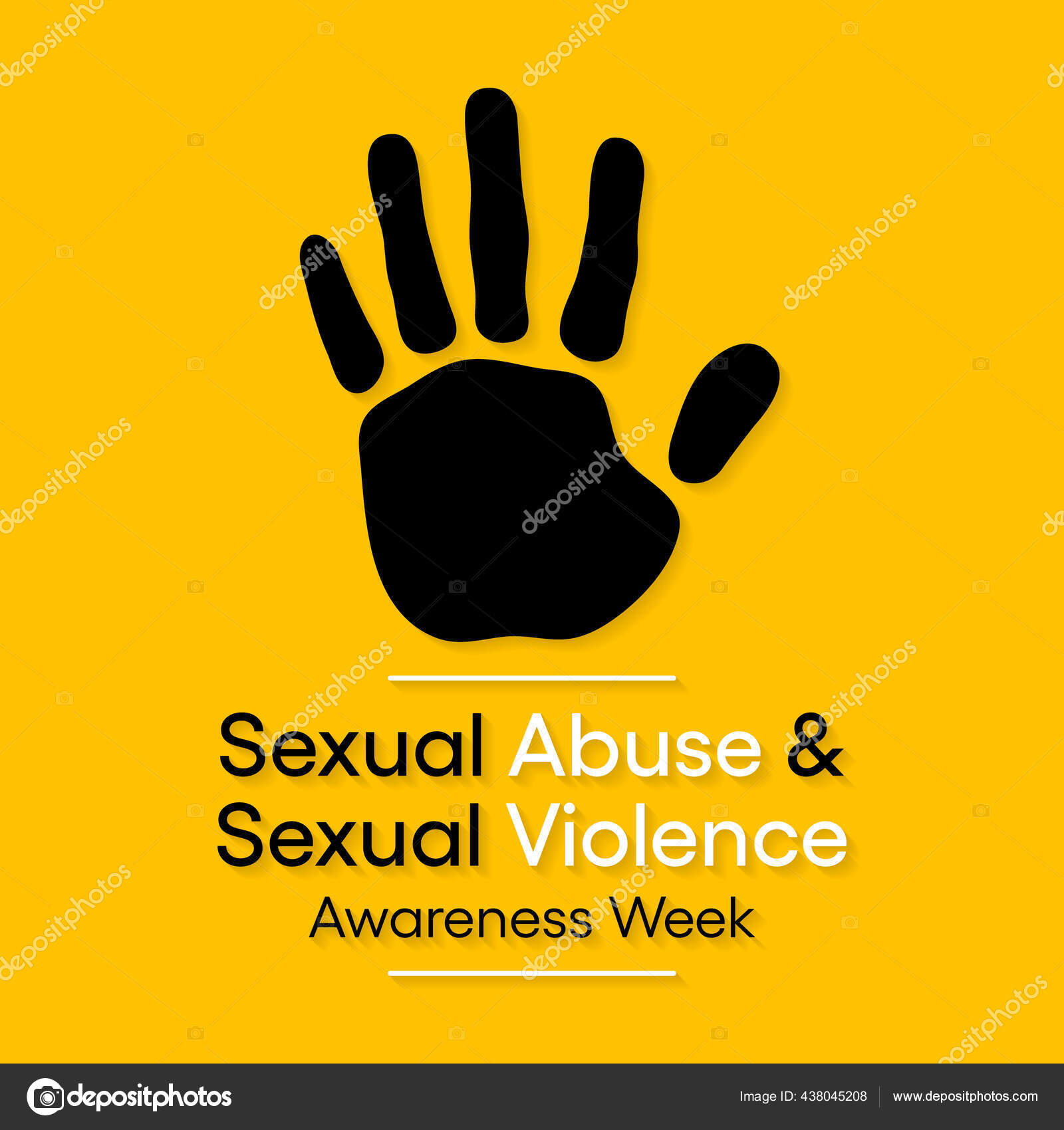 Vector Illustration Theme Sexual Abuse Sexual Violence Awareness Week ...