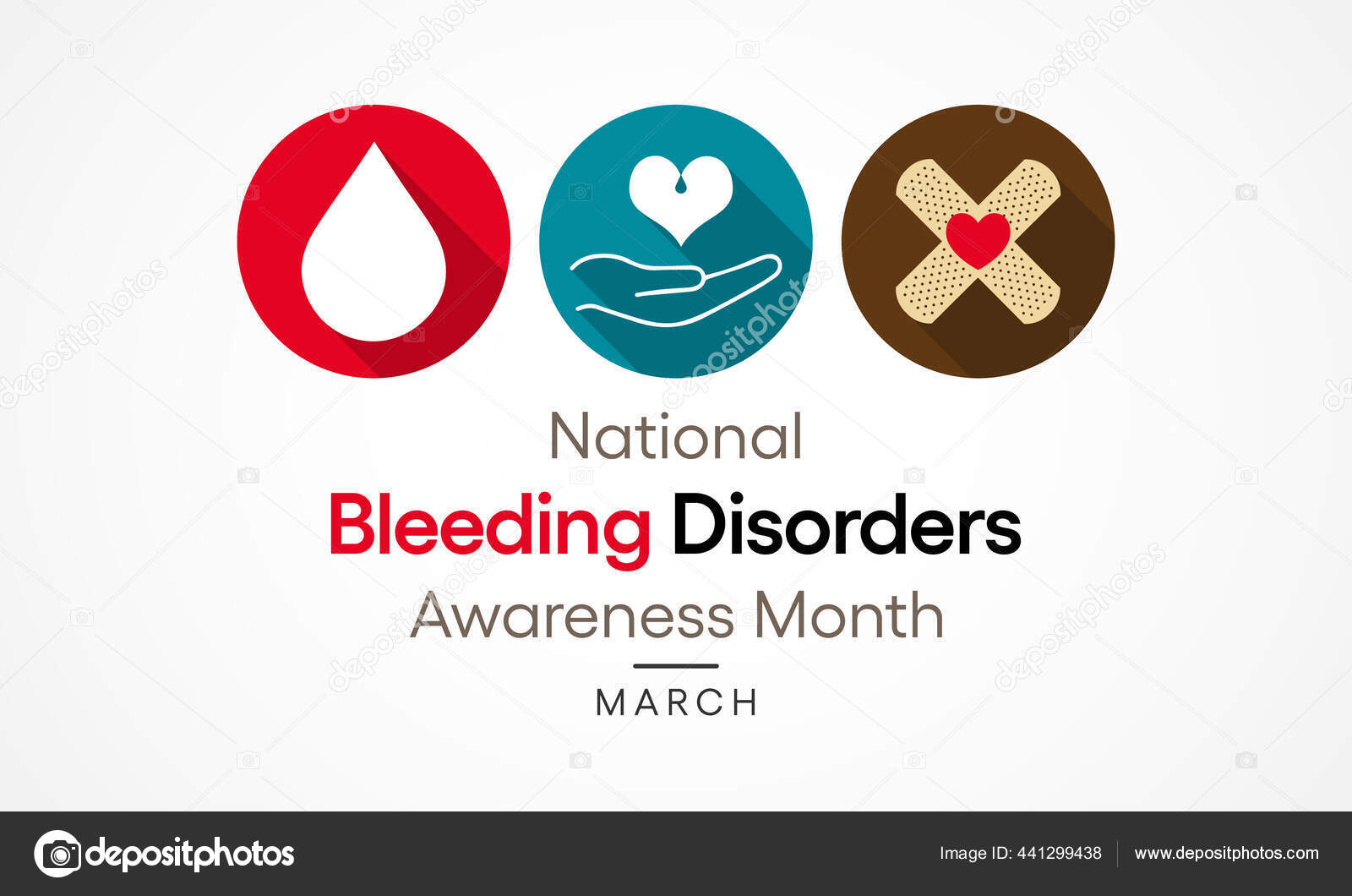 Vector Illustration Theme Bleeding Disorders Awareness Month Observed ...