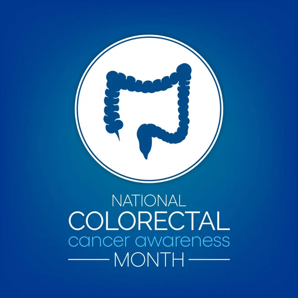 Vector Illustration Theme Colorectal Cancer Awareness Month March Stock ...